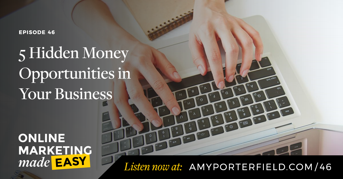 #46: 5 Hidden Money Opportunities in Your Business - Amy Porterfield ...