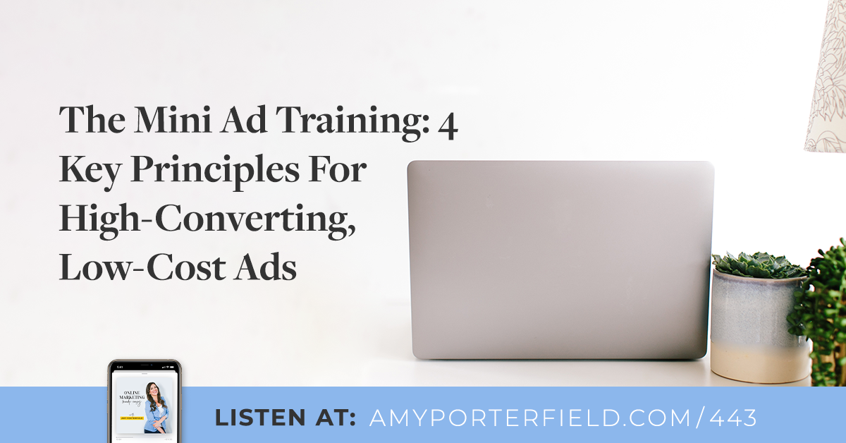 #443: The Mini Ad Training: 4 Key Principles For High-Converting, Low ...